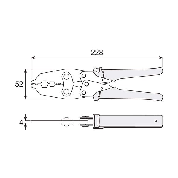 P-716 Crimping Tool [HOZAN] HOZAN TOOL INDUSTRIAL CO., LTD.
