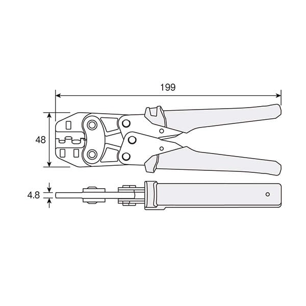 P-736 Crimping Tool [HOZAN] HOZAN TOOL INDUSTRIAL CO., LTD.