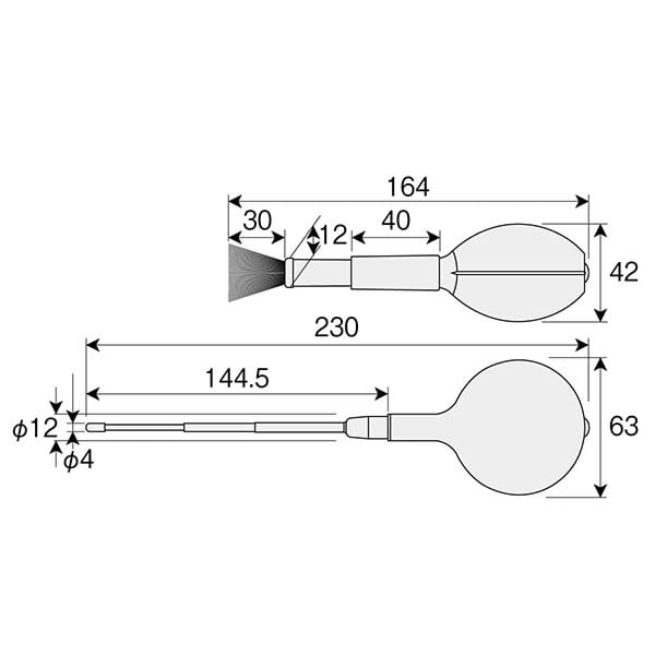Z-261 Rubber Blower with Extension Nozzle [HOZAN] HOZAN TOOL INDUSTRIAL CO., LTD.