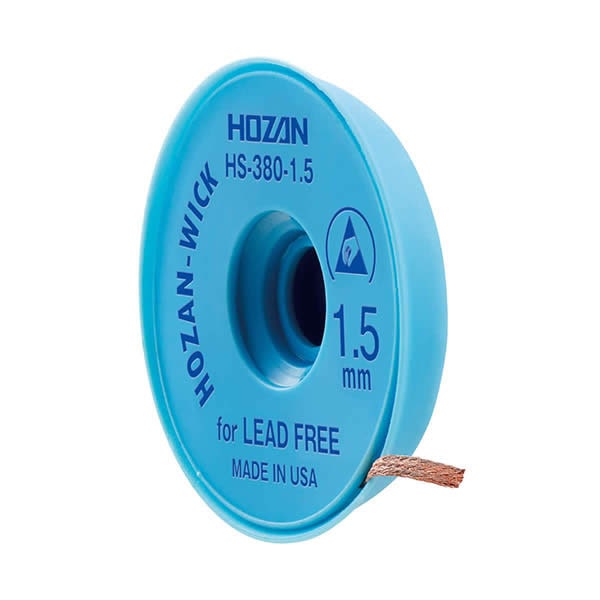 HS-380-1.5 Desolder Braid [HOZAN] HOZAN TOOL INDUSTRIAL CO., LTD.