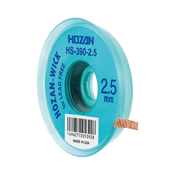 HS-390-2.5 Desolder Braid [HOZAN] HOZAN TOOL INDUSTRIAL CO., LTD.