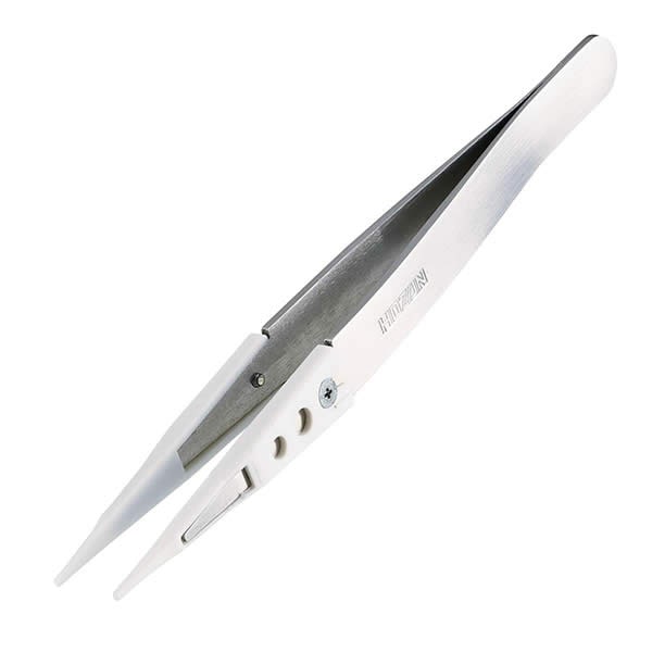 P-640-P Plastic Tip Tweezers [HOZAN] HOZAN TOOL INDUSTRIAL CO., LTD.