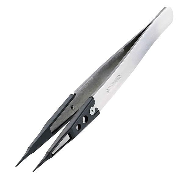 P-641-S ESD Tip Tweezers [HOZAN] HOZAN TOOL INDUSTRIAL CO., LTD.