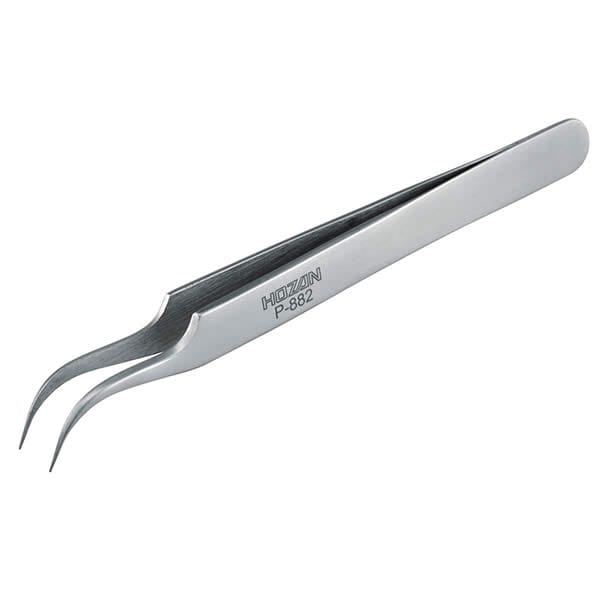 P-882 Curved Tweezers [HOZAN] HOZAN TOOL INDUSTRIAL CO., LTD.