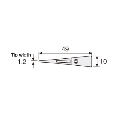 P-630-S Reverse Action ESD Tip Tweezers [HOZAN] HOZAN CO., LTD.