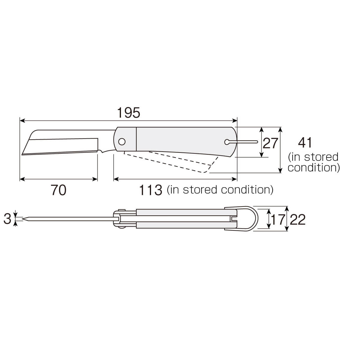 Z-682 Electrician's Knife [HOZAN] HOZAN TOOL INDUSTRIAL CO., LTD.