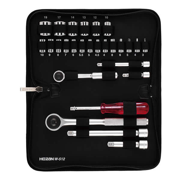 W-512 Socket Wrench Set [HOZAN] HOZAN TOOL INDUSTRIAL CO., LTD.