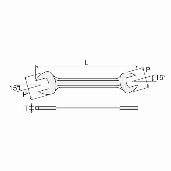 W-521 Open End Wrench Set [HOZAN] HOZAN TOOL INDUSTRIAL CO., LTD.