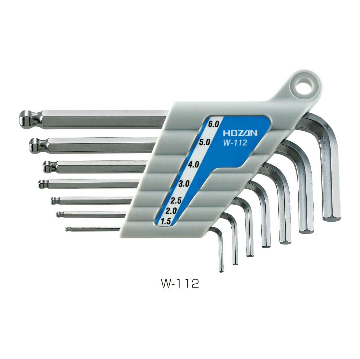 W-110 / W-111 / W-112 / W-113 Ballpoint L-Wrench Set [HOZAN] HOZAN TOOL INDUSTRIAL CO., LTD.