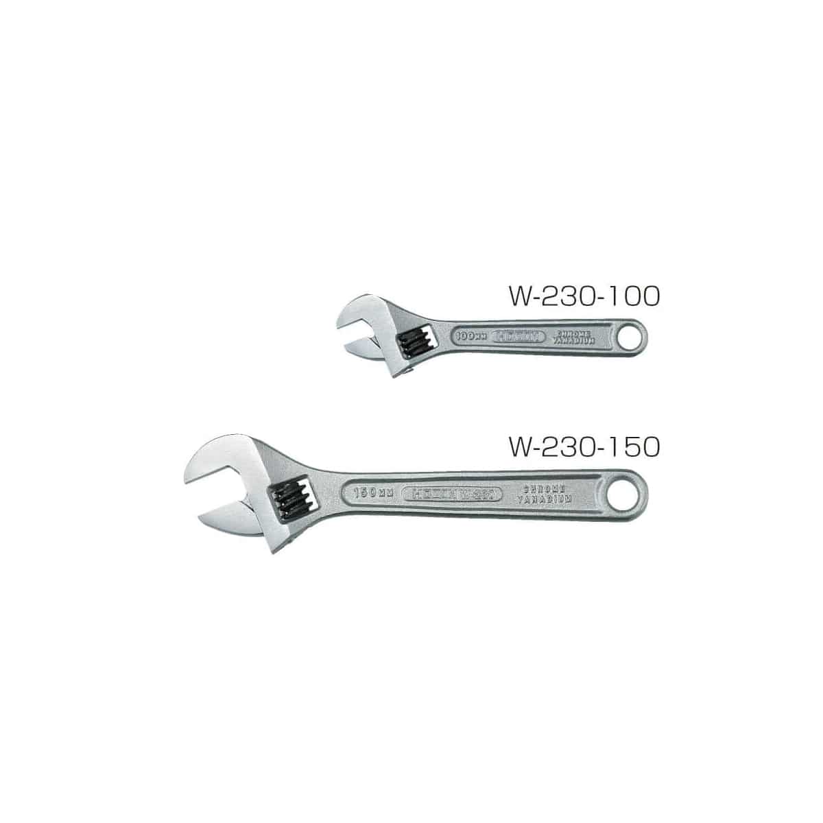 W-230 Adjustable Wrench [HOZAN] HOZAN TOOL INDUSTRIAL CO., LTD.