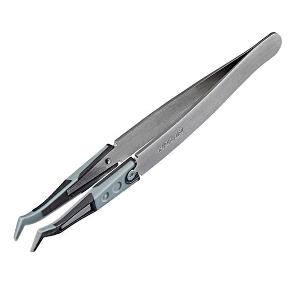 P-642-J ESD Elastomer Tip Tweezers [HOZAN] HOZAN TOOL INDUSTRIAL CO., LTD.