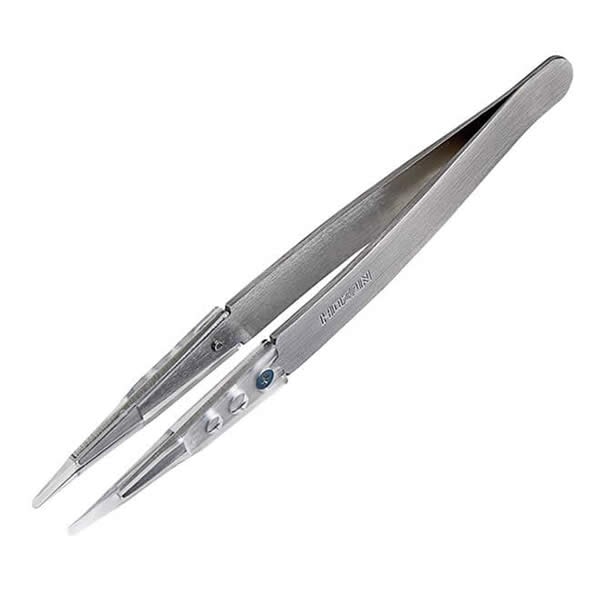 P-643-A ESD Transparent Tip Tweezers [HOZAN] HOZAN TOOL INDUSTRIAL CO., LTD.