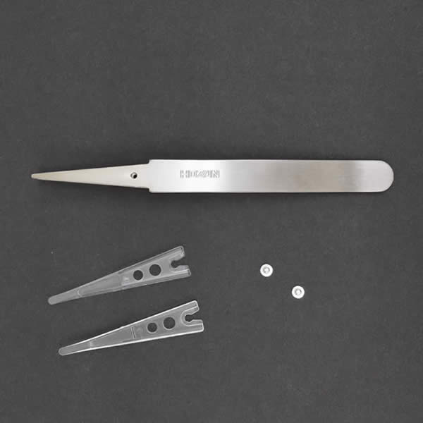 P-643-A ESD Transparent Tip Tweezers [HOZAN] HOZAN TOOL INDUSTRIAL CO., LTD.