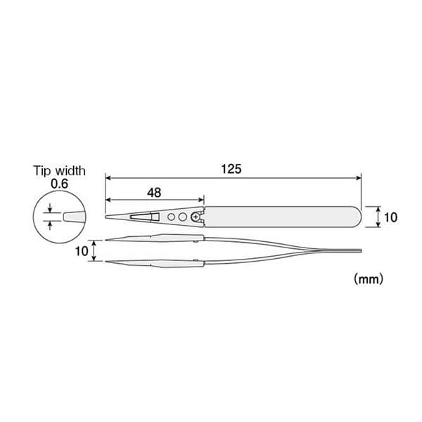 P-644-A ESD Transparent Tip Tweezers [HOZAN] HOZAN TOOL INDUSTRIAL CO., LTD.